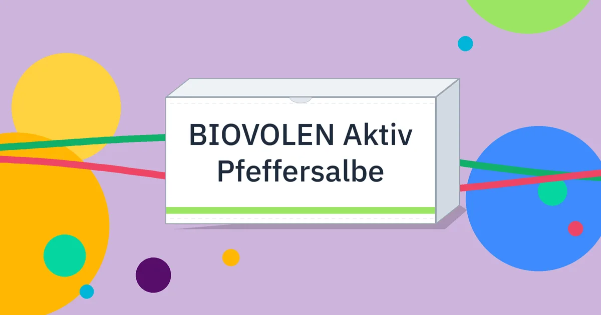 Symbolbild: Packung mit der Aufschrift BIOVOLEN Aktiv Pfeffersalbe (PZN 19632263) – Verfügbarkeit und Bezug in Apotheken in Frankfurt am Main