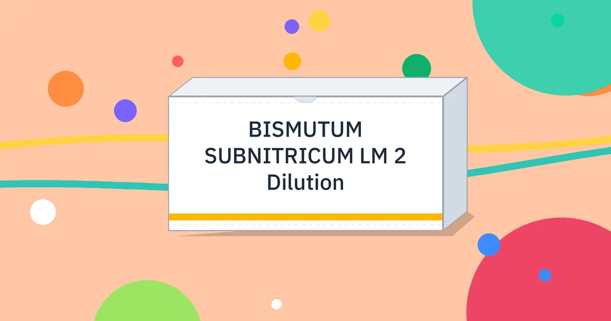 Symbolbild: Packung mit der Aufschrift BISMUTUM SUBNITRICUM LM 2 Dilution (PZN 13388431) – Verfügbarkeit und Bezug in Apotheken in Frankfurt am Main