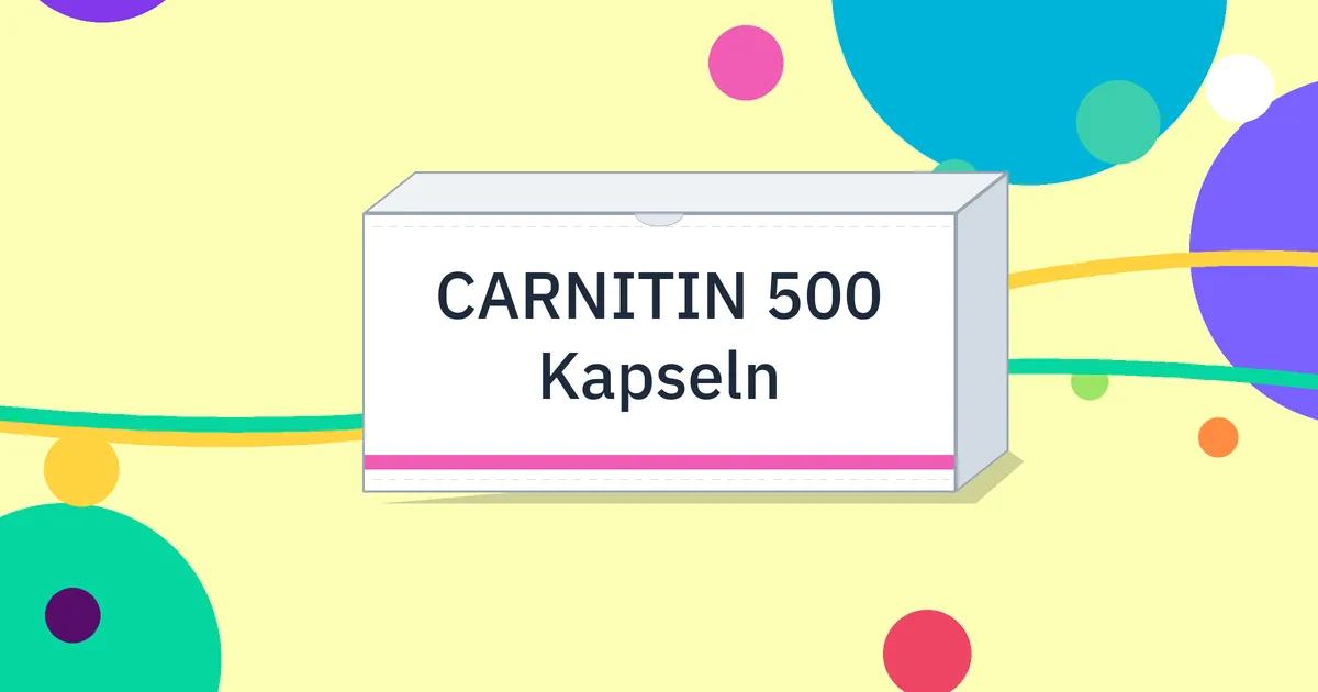 Symbolbild: Packung mit der Aufschrift CARNITIN 500 Kapseln (PZN 18665349) – Verfügbarkeit und Bezug in Apotheken in Frankfurt am Main