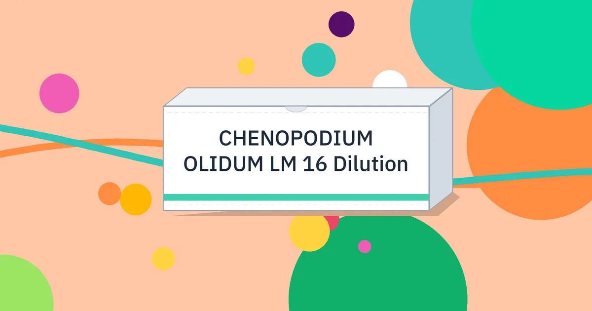Symbolbild: Packung mit der Aufschrift CHENOPODIUM OLIDUM LM 16 Dilution (PZN 13441361) – Verfügbarkeit und Bezug in Apotheken in Frankfurt am Main