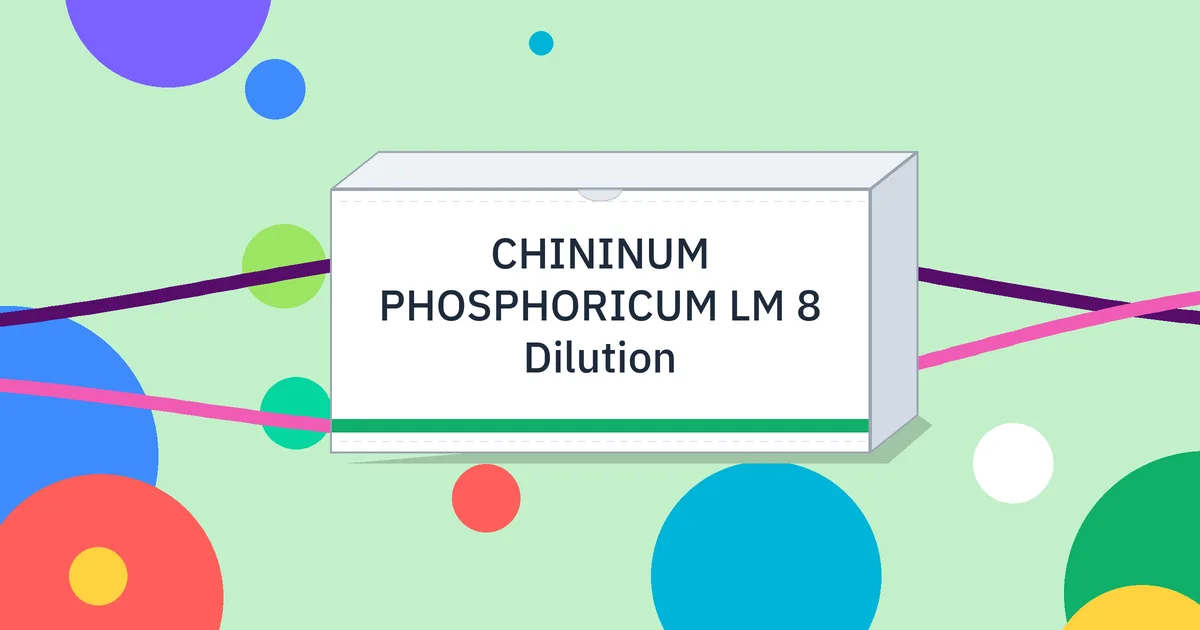 Symbolbild: Packung mit der Aufschrift CHININUM PHOSPHORICUM LM 8 Dilution (PZN 15867035) – Verfügbarkeit und Bezug in Apotheken in Frankfurt am Main
