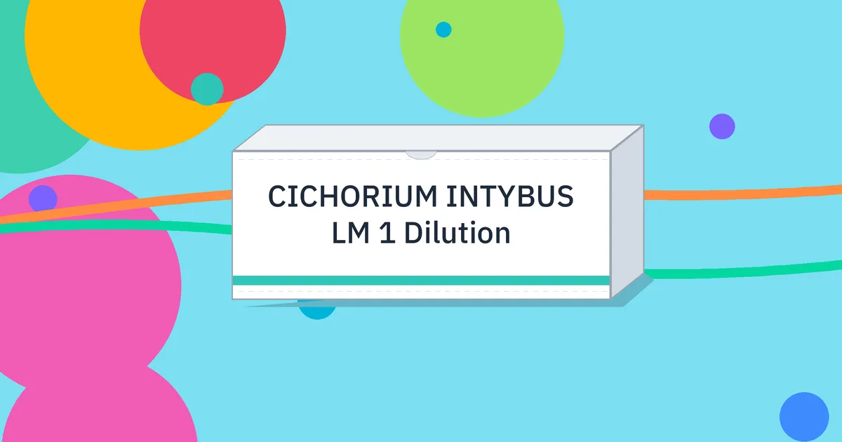 Symbolbild: Packung mit der Aufschrift CICHORIUM INTYBUS LM 1 Dilution (PZN 13445815) – Verfügbarkeit und Bezug in Apotheken in Frankfurt am Main