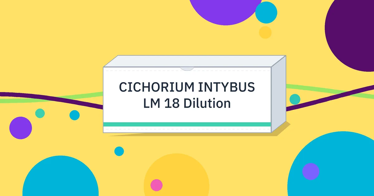 Symbolbild: Packung mit der Aufschrift CICHORIUM INTYBUS LM 18 Dilution (PZN 13446051) – Verfügbarkeit und Bezug in Apotheken in Frankfurt am Main