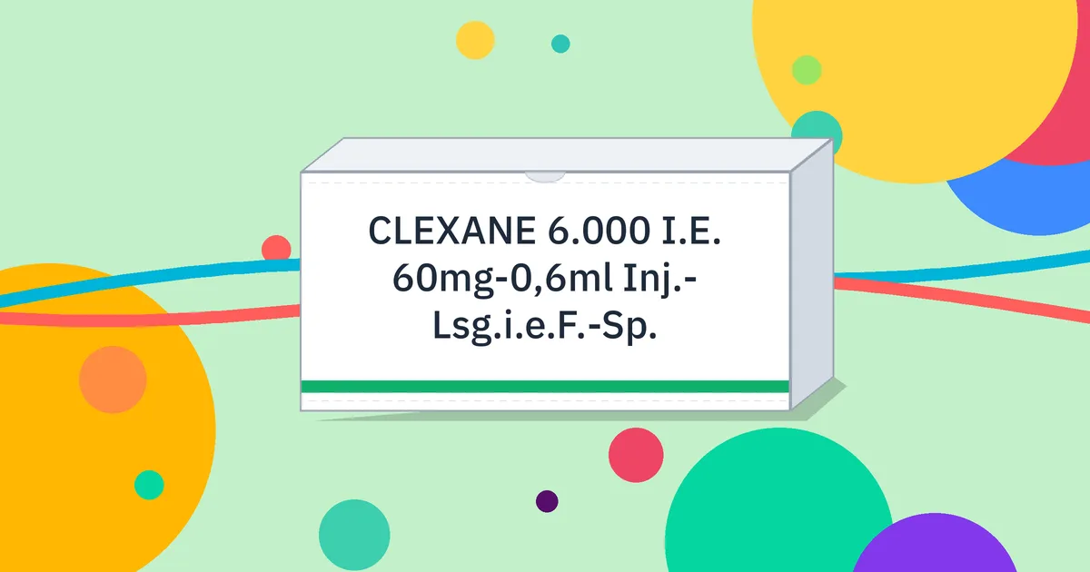 Symbolbild: Packung mit der Aufschrift CLEXANE 6.000 I.E. 60mg-0,6ml Inj.-Lsg.i.e.F.-Sp. (PZN 14134313) – Verfügbarkeit und Bezug in Apotheken in Frankfurt am Main