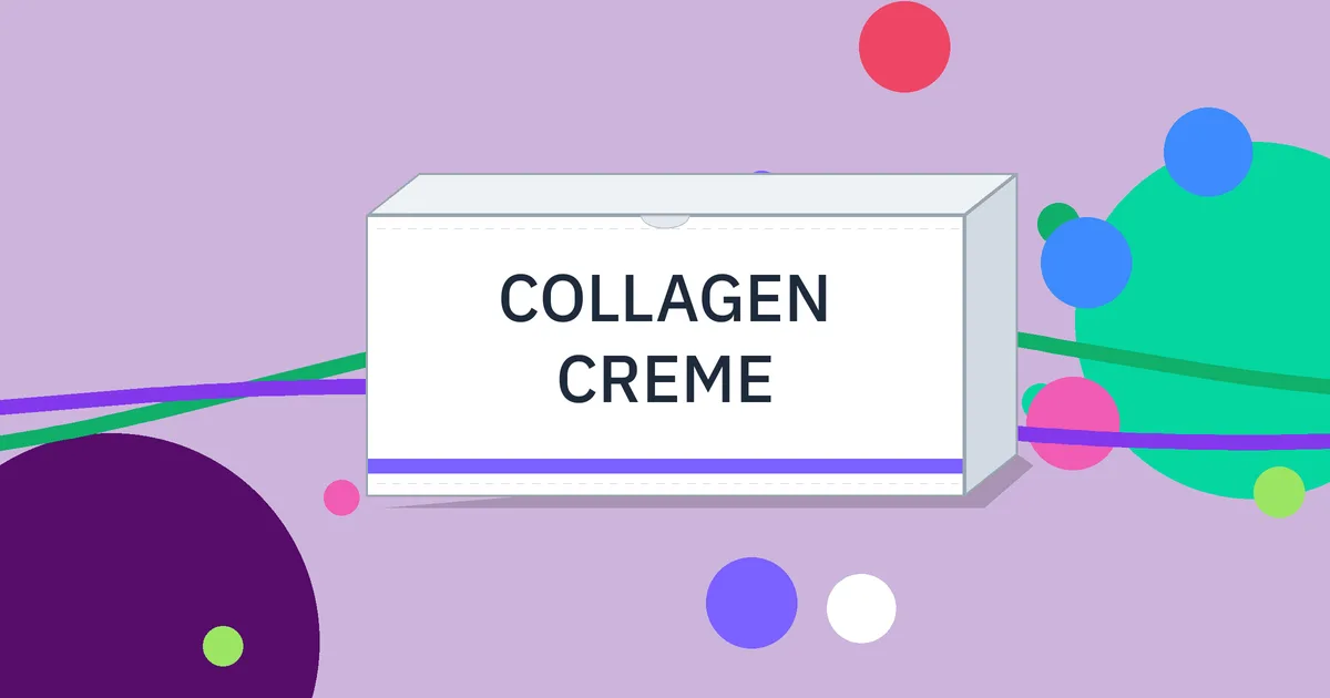 Symbolbild: Packung mit der Aufschrift COLLAGEN CREME (PZN 20421028) – Verfügbarkeit und Bezug in Apotheken in Frankfurt am Main