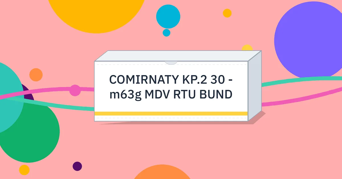 Symbolbild: Packung mit der Aufschrift COMIRNATY KP.2 30 -m63g MDV RTU BUND (PZN 19514084) – Verfügbarkeit und Bezug in Apotheken in Frankfurt am Main