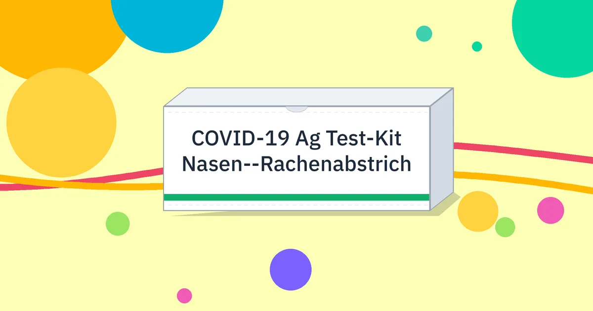 Symbolbild: Packung mit der Aufschrift COVID-19 Ag Test-Kit Nasen--Rachenabstrich (PZN 17231525) – Verfügbarkeit und Bezug in Apotheken in Frankfurt am Main