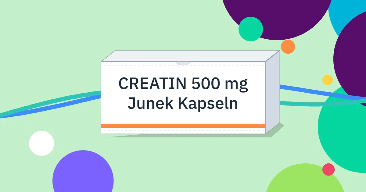 Symbolbild: Packung mit der Aufschrift CREATIN 500 mg Junek Kapseln (PZN 09325258) – Verfügbarkeit und Bezug in Apotheken in Frankfurt am Main