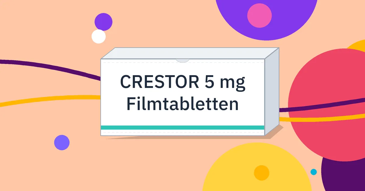 Symbolbild: Packung mit der Aufschrift CRESTOR 5 mg Filmtabletten (PZN 06149654) – Verfügbarkeit und Bezug in Apotheken in Frankfurt am Main