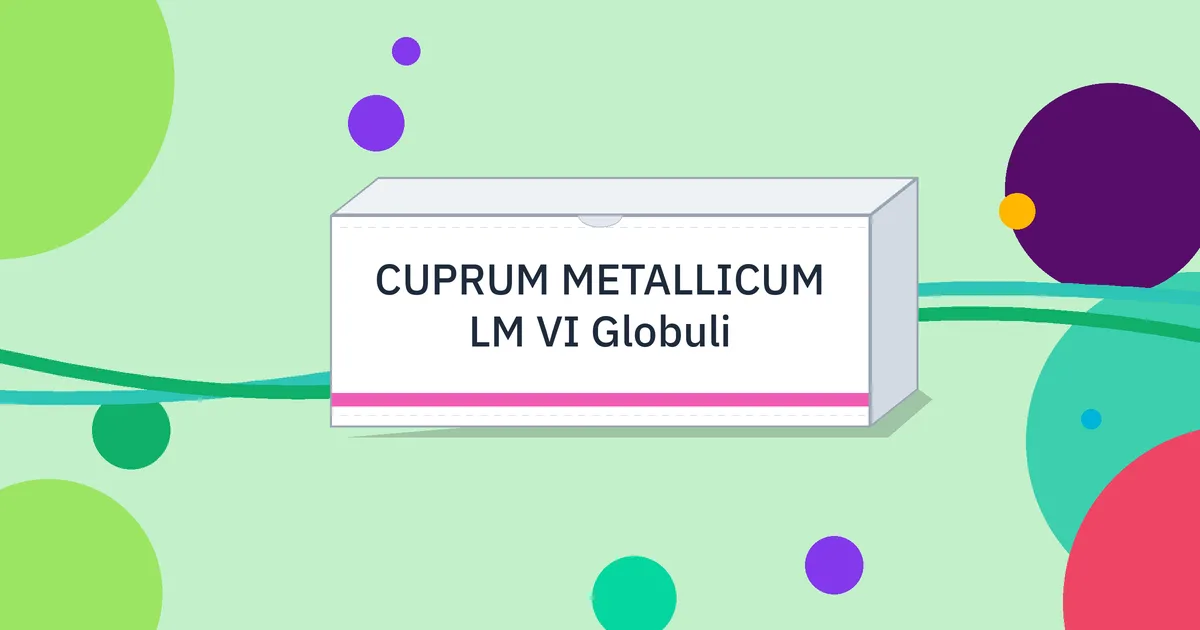 Symbolbild: Packung mit der Aufschrift CUPRUM METALLICUM LM VI Globuli (PZN 02659140) – Verfügbarkeit und Bezug in Apotheken in Frankfurt am Main