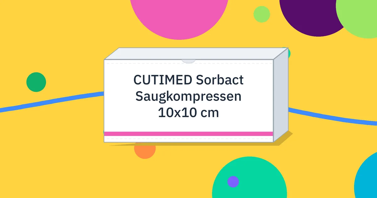 Symbolbild: Packung mit der Aufschrift CUTIMED Sorbact Saugkompressen 10x10 cm (PZN 16009339) – Verfügbarkeit und Bezug in Apotheken in Frankfurt am Main