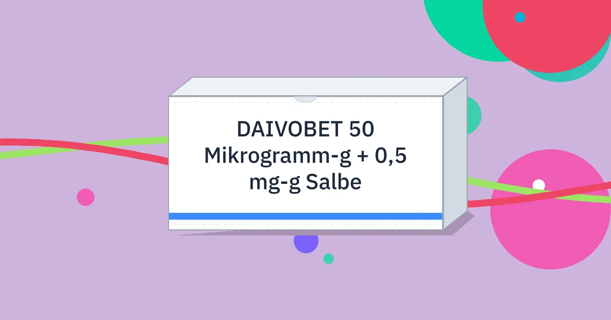 Symbolbild: Packung mit der Aufschrift DAIVOBET 50 Mikrogramm-g + 0,5 mg-g Salbe (PZN 19177362) – Verfügbarkeit und Bezug in Apotheken in Frankfurt am Main
