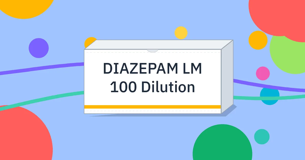 Symbolbild: Packung mit der Aufschrift DIAZEPAM LM 100 Dilution (PZN 12841118) – Verfügbarkeit und Bezug in Apotheken in Frankfurt am Main