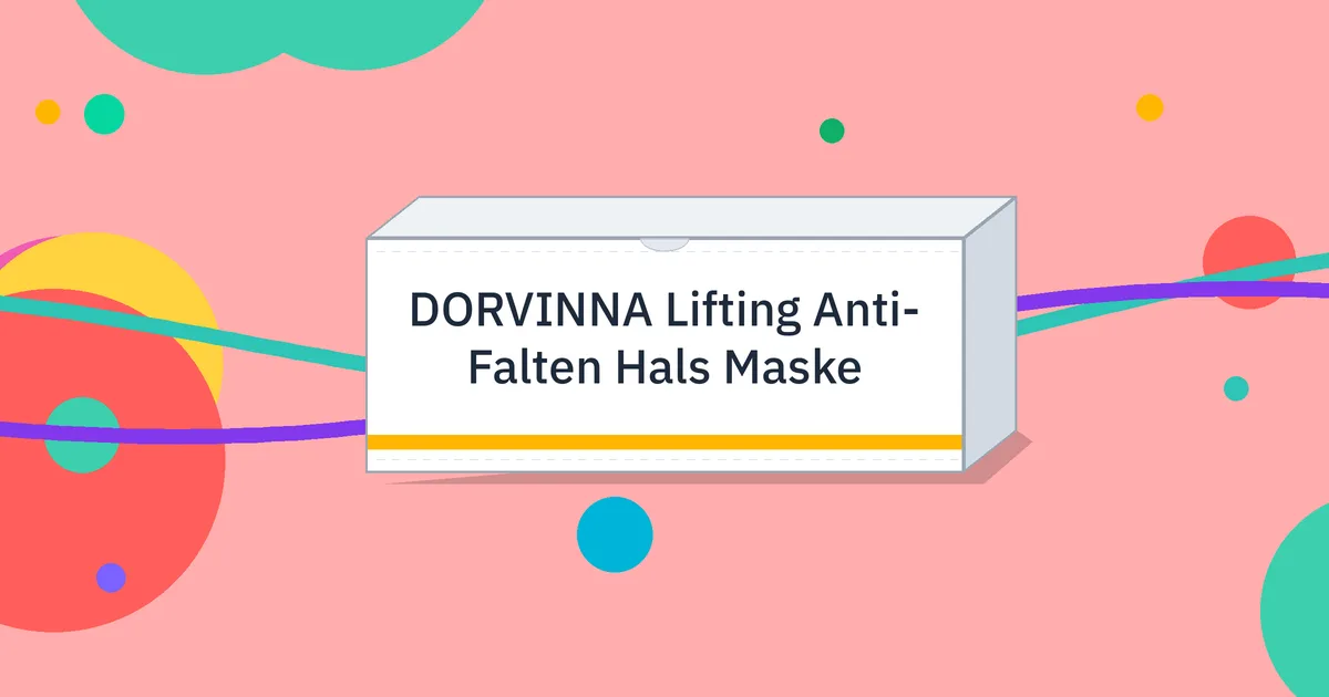 Symbolbild: Packung mit der Aufschrift DORVINNA Lifting Anti-Falten Hals Maske (PZN 16336877) – Verfügbarkeit und Bezug in Apotheken in Frankfurt am Main
