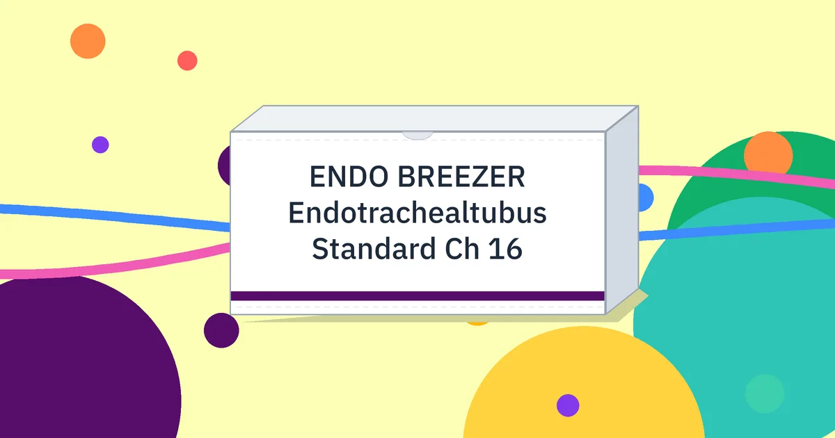 Symbolbild: Packung mit der Aufschrift ENDO BREEZER Endotrachealtubus Standard Ch 16 (PZN 16783659) – Verfügbarkeit und Bezug in Apotheken in Frankfurt am Main