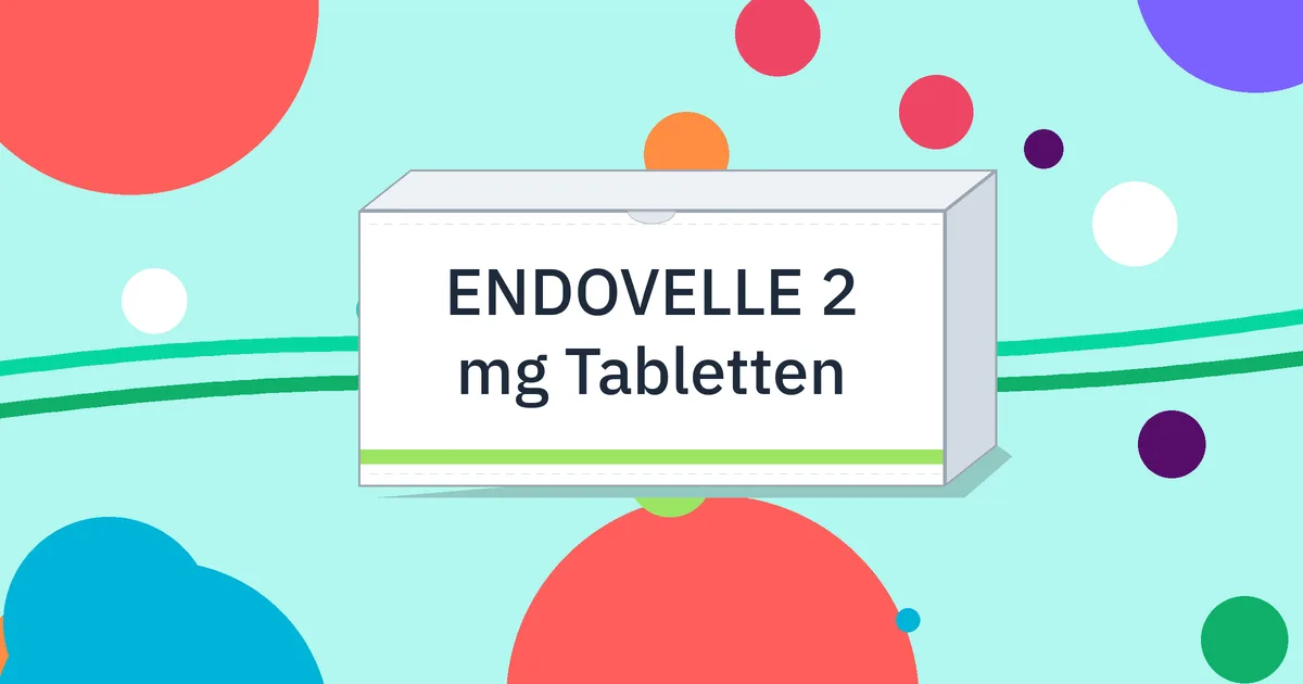 Symbolbild: Packung mit der Aufschrift ENDOVELLE 2 mg Tabletten (PZN 16045536) – Verfügbarkeit und Bezug in Apotheken in Frankfurt am Main