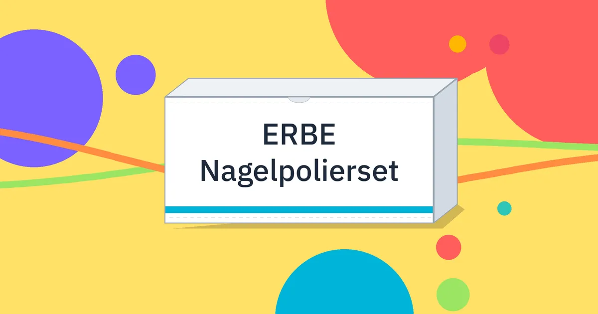 Symbolbild: Packung mit der Aufschrift ERBE Nagelpolierset (PZN 01512110) – Verfügbarkeit und Bezug in Apotheken in Frankfurt am Main
