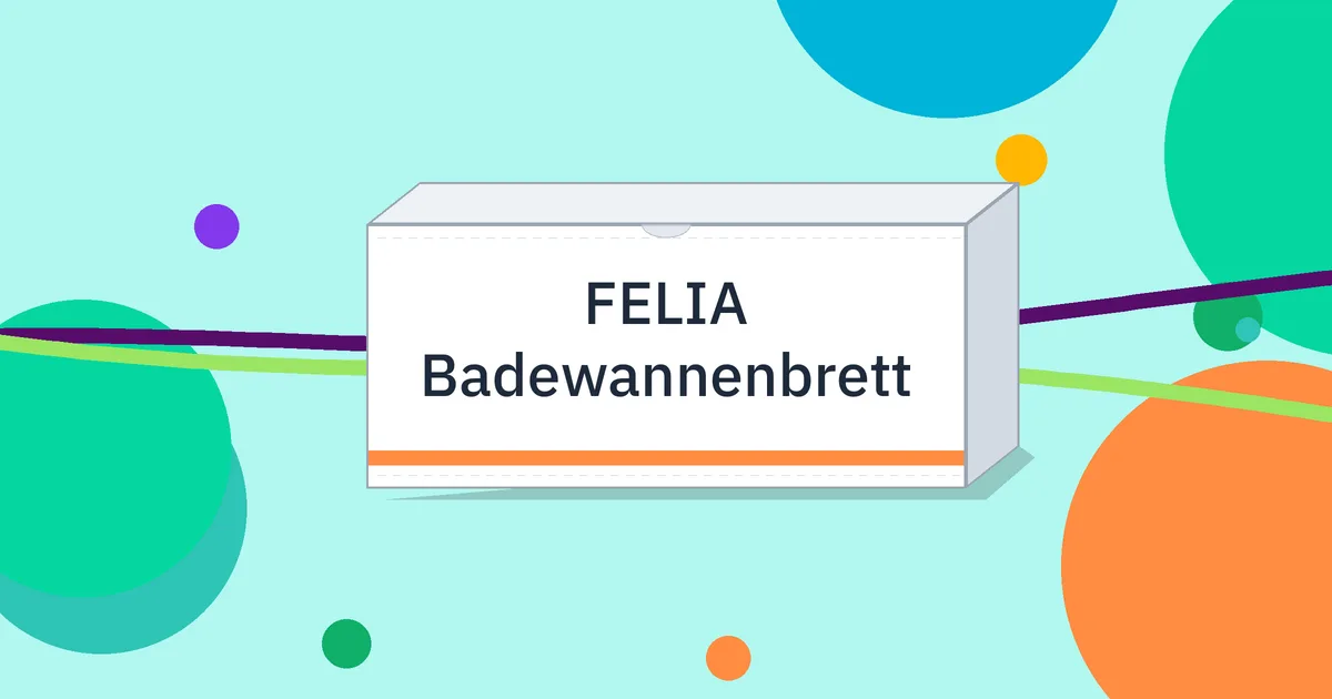 Symbolbild: Packung mit der Aufschrift FELIA Badewannenbrett (PZN 17941126) – Verfügbarkeit und Bezug in Apotheken in Frankfurt am Main