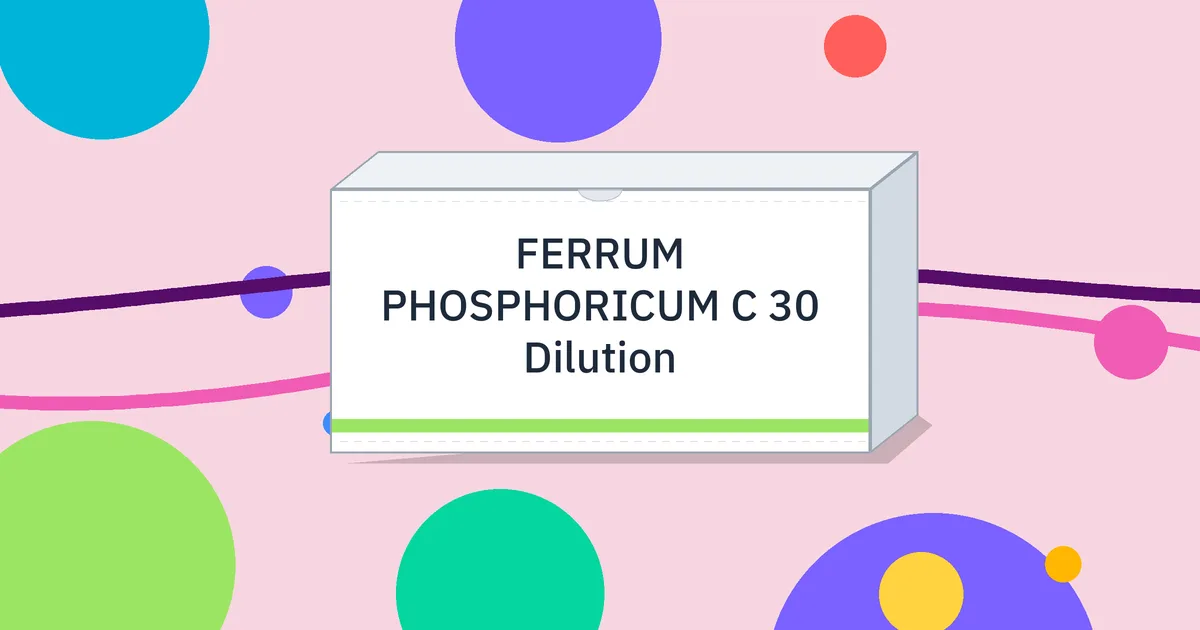 Symbolbild: Packung mit der Aufschrift FERRUM PHOSPHORICUM C 30 Dilution (PZN 07167950) – Verfügbarkeit und Bezug in Apotheken in Frankfurt am Main