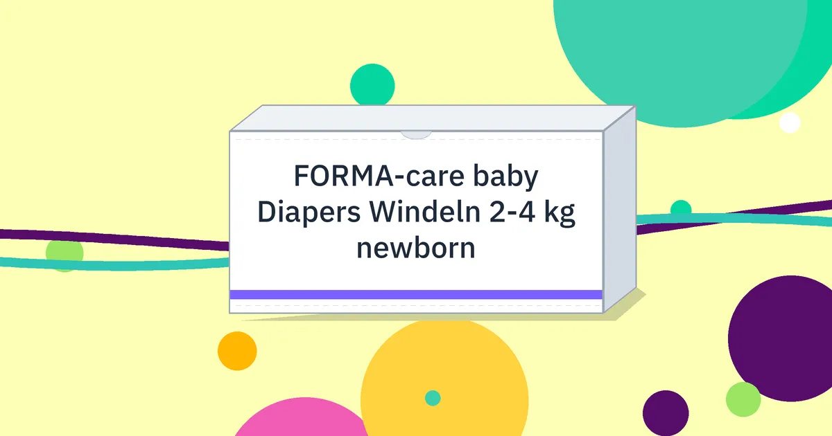 Symbolbild: Packung mit der Aufschrift FORMA-care baby Diapers Windeln 2-4 kg newborn (PZN 19385184) – Verfügbarkeit und Bezug in Apotheken in Frankfurt am Main