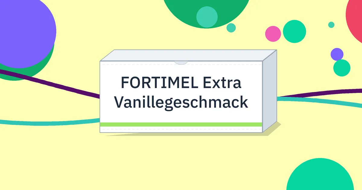 Symbolbild: Packung mit der Aufschrift FORTIMEL Extra Vanillegeschmack (PZN 00723626) – Verfügbarkeit und Bezug in Apotheken in Frankfurt am Main