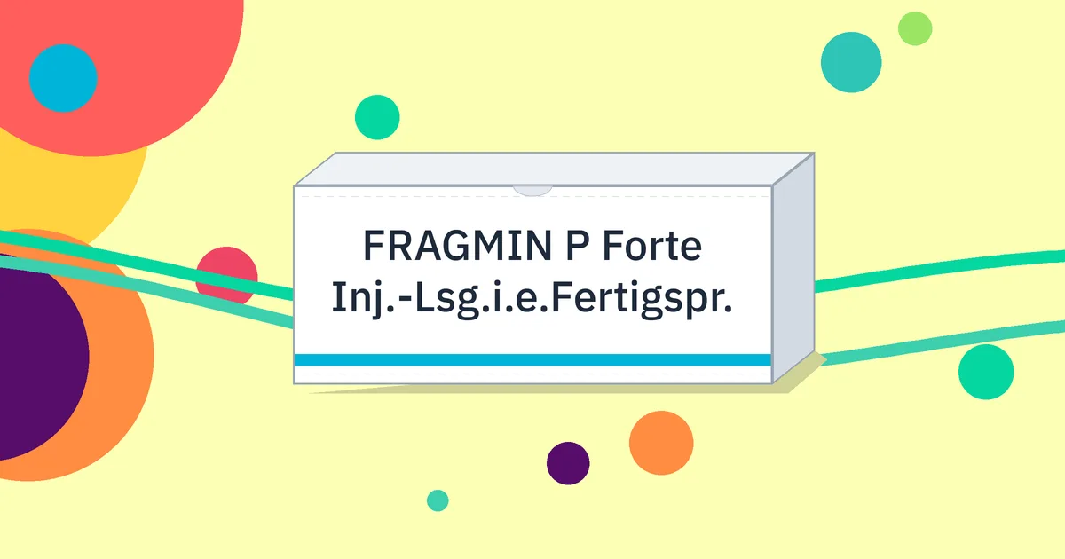 Symbolbild: Packung mit der Aufschrift FRAGMIN P Forte Inj.-Lsg.i.e.Fertigspr. (PZN 04790430) – Verfügbarkeit und Bezug in Apotheken in Frankfurt am Main