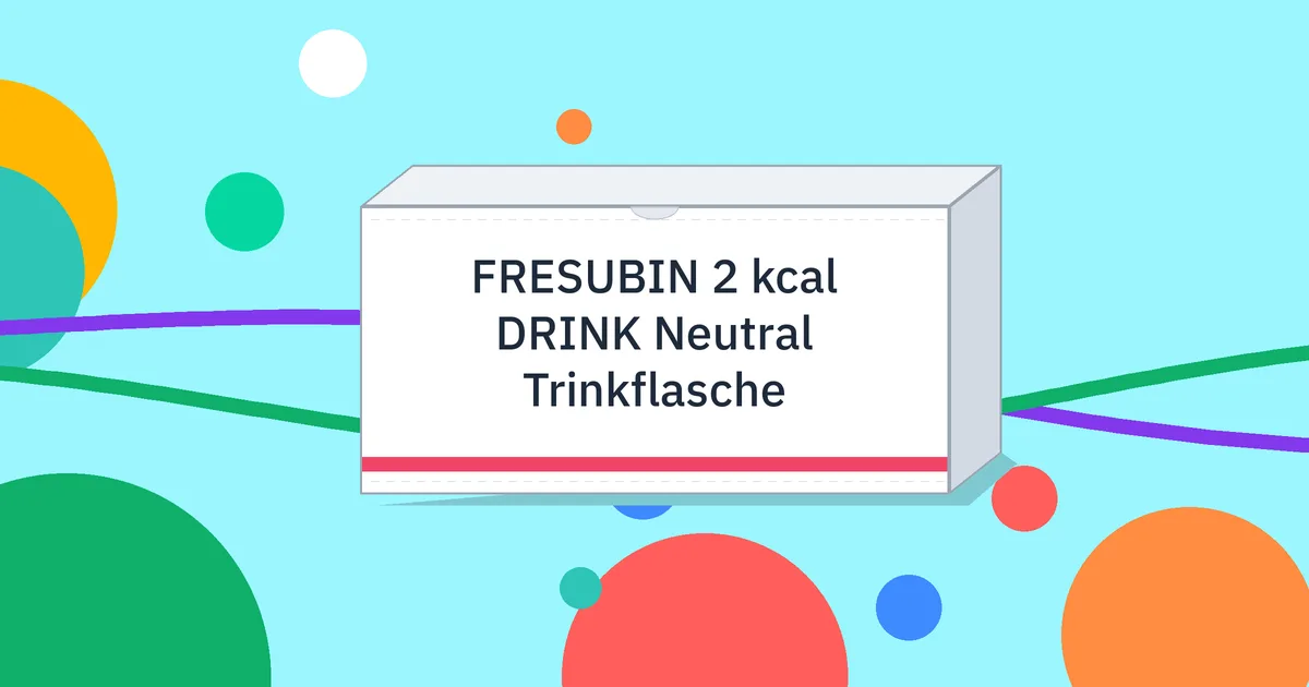 Symbolbild: Packung mit der Aufschrift FRESUBIN 2 kcal DRINK Neutral Trinkflasche (PZN 12730956) – Verfügbarkeit und Bezug in Apotheken in Frankfurt am Main
