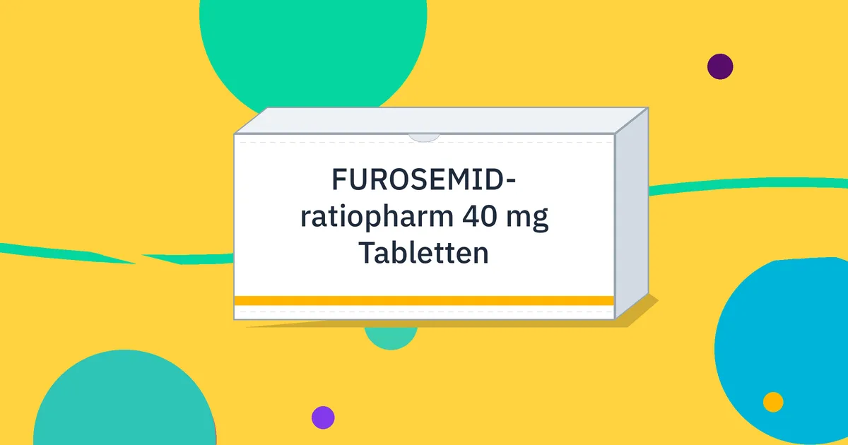 Symbolbild: Packung mit der Aufschrift FUROSEMID-ratiopharm 40 mg Tabletten (PZN 03568238) – Verfügbarkeit und Bezug in Apotheken in Frankfurt am Main