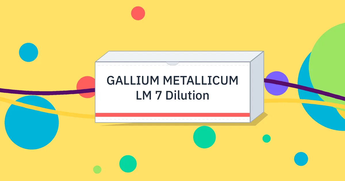 Symbolbild: Packung mit der Aufschrift GALLIUM METALLICUM LM 7 Dilution (PZN 12874827) – Verfügbarkeit und Bezug in Apotheken in Frankfurt am Main