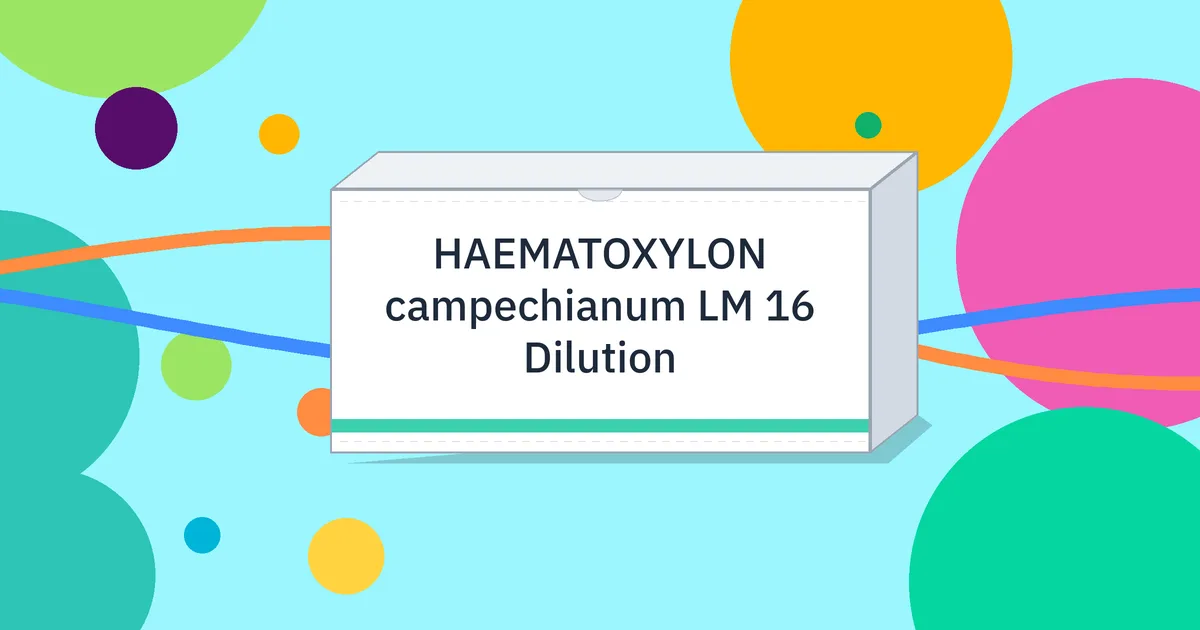 Symbolbild: Packung mit der Aufschrift HAEMATOXYLON campechianum LM 16 Dilution (PZN 13549354) – Verfügbarkeit und Bezug in Apotheken in Frankfurt am Main
