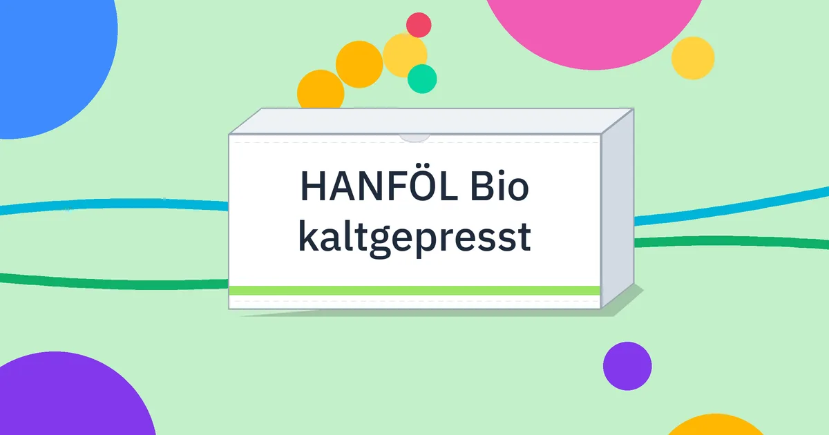 Symbolbild: Packung mit der Aufschrift HANFÖL Bio kaltgepresst (PZN 12373769) – Verfügbarkeit und Bezug in Apotheken in Frankfurt am Main