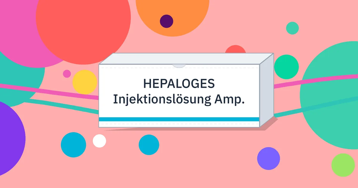 Symbolbild: Packung mit der Aufschrift HEPALOGES Injektionslösung Amp. (PZN 13703890) – Verfügbarkeit und Bezug in Apotheken in Frankfurt am Main