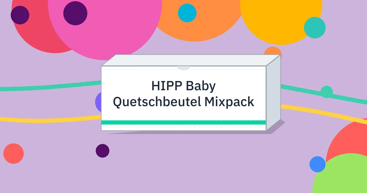 Symbolbild: Packung mit der Aufschrift HIPP Baby Quetschbeutel Mixpack (PZN 18839358) – Verfügbarkeit und Bezug in Apotheken in Frankfurt am Main