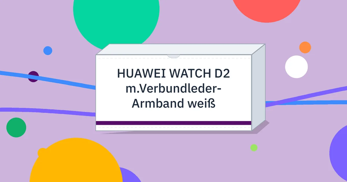 Symbolbild: Packung mit der Aufschrift HUAWEI WATCH D2 m.Verbundleder-Armband weiß (PZN 20570981) – Verfügbarkeit und Bezug in Apotheken in Frankfurt am Main