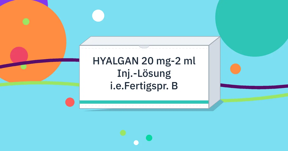 Symbolbild: Packung mit der Aufschrift HYALGAN 20 mg-2 ml Inj.-Lösung i.e.Fertigspr. B (PZN 17869630) – Verfügbarkeit und Bezug in Apotheken in Frankfurt am Main