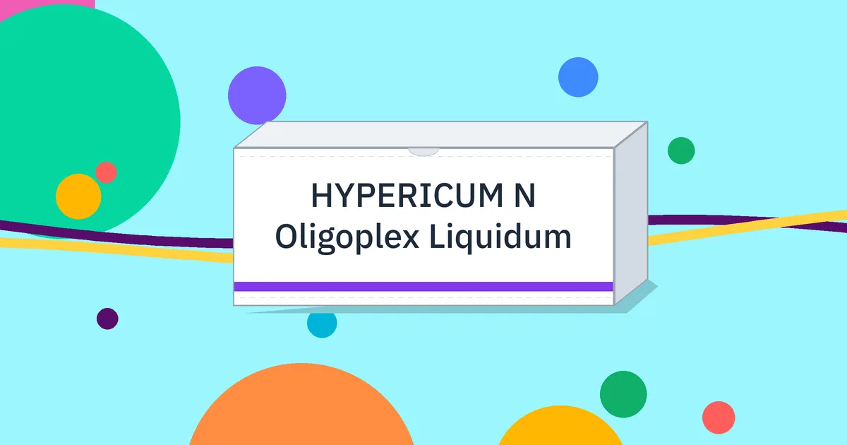 Symbolbild: Packung mit der Aufschrift HYPERICUM N Oligoplex Liquidum (PZN 03183308) – Verfügbarkeit und Bezug in Apotheken in Frankfurt am Main
