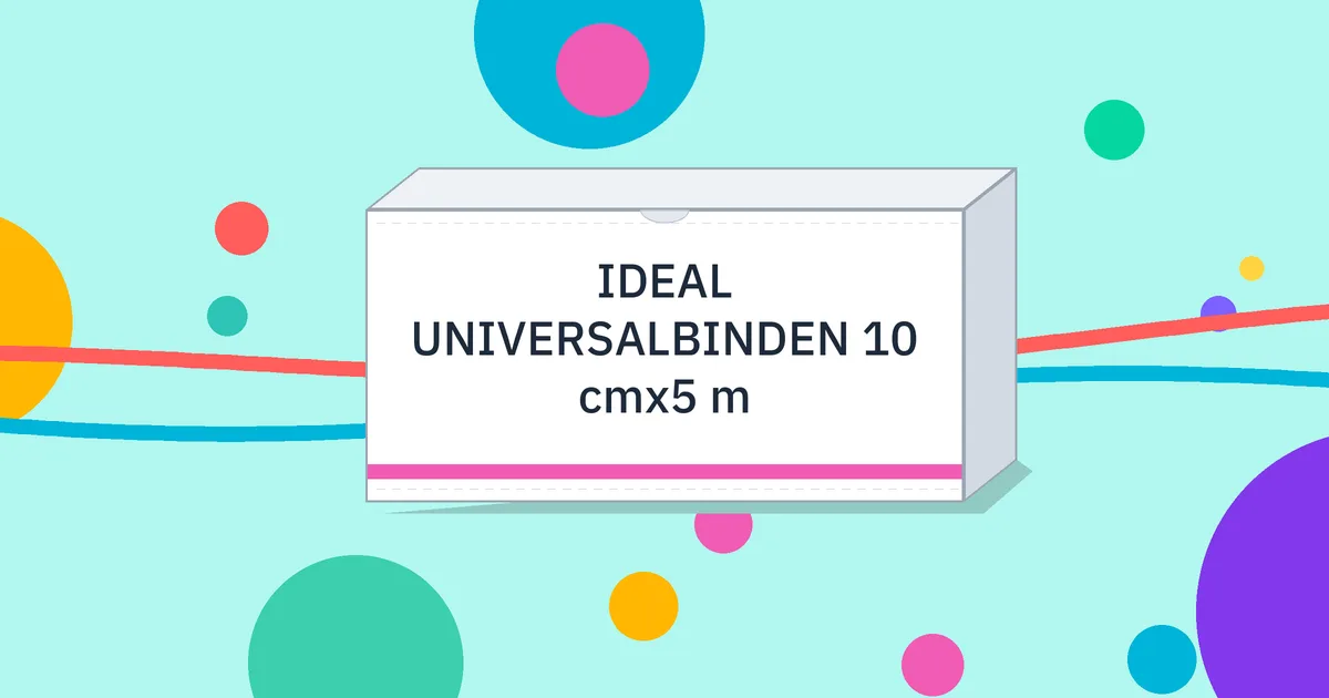 Symbolbild: Packung mit der Aufschrift IDEAL UNIVERSALBINDEN 10 cmx5 m (PZN 08822084) – Verfügbarkeit und Bezug in Apotheken in Frankfurt am Main