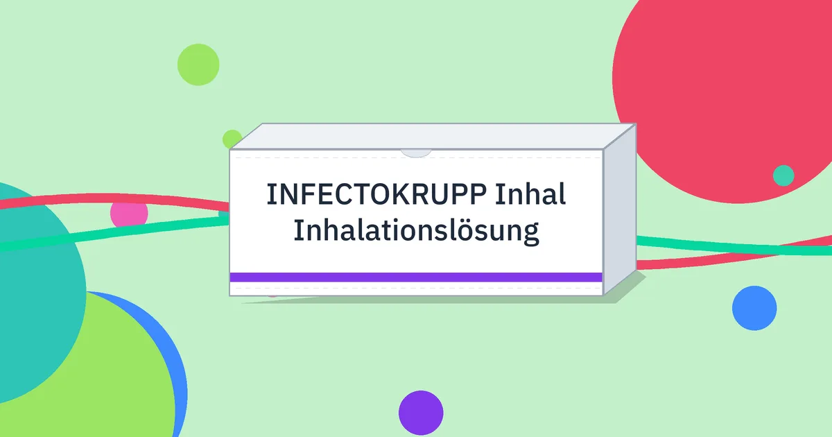 Symbolbild: Packung mit der Aufschrift INFECTOKRUPP Inhal Inhalationslösung (PZN 01562970) – Verfügbarkeit und Bezug in Apotheken in Frankfurt am Main