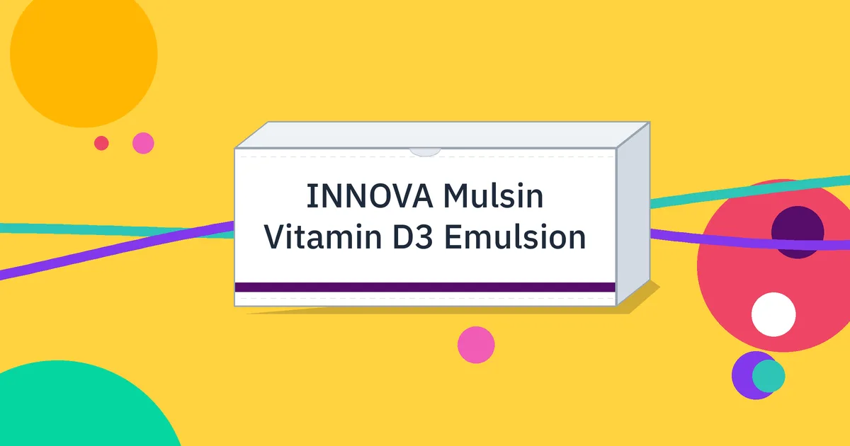 Symbolbild: Packung mit der Aufschrift INNOVA Mulsin Vitamin D3 Emulsion (PZN 03109766) – Verfügbarkeit und Bezug in Apotheken in Frankfurt am Main