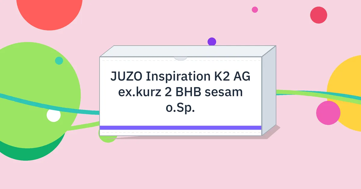 Symbolbild: Packung mit der Aufschrift JUZO Inspiration K2 AG ex.kurz 2 BHB sesam o.Sp. (PZN 14836073) – Verfügbarkeit und Bezug in Apotheken in Frankfurt am Main