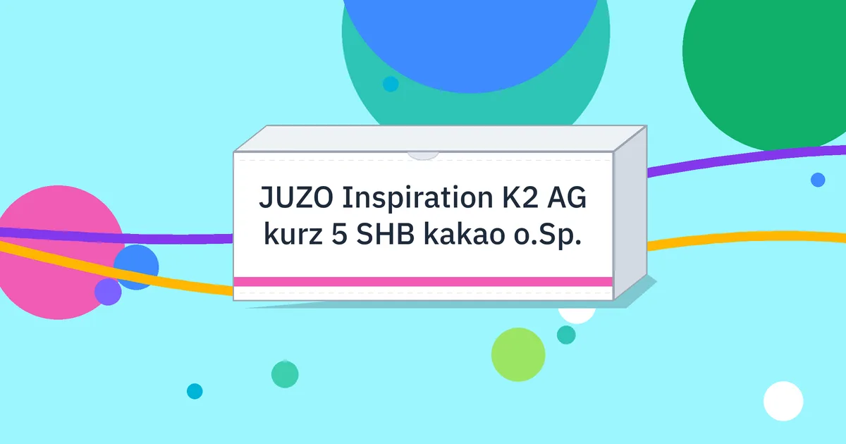 Symbolbild: Packung mit der Aufschrift JUZO Inspiration K2 AG kurz 5 SHB kakao o.Sp. (PZN 14922878) – Verfügbarkeit und Bezug in Apotheken in Frankfurt am Main