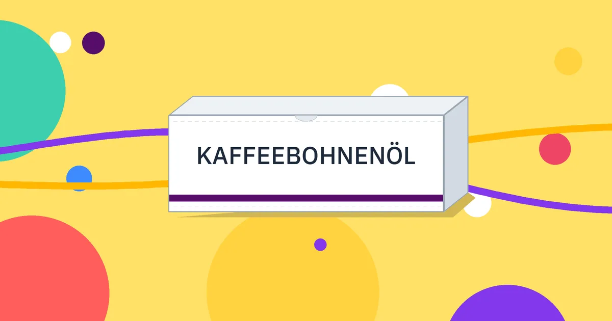 Symbolbild: Packung mit der Aufschrift KAFFEEBOHNENÖL (PZN 19778067) – Verfügbarkeit und Bezug in Apotheken in Frankfurt am Main
