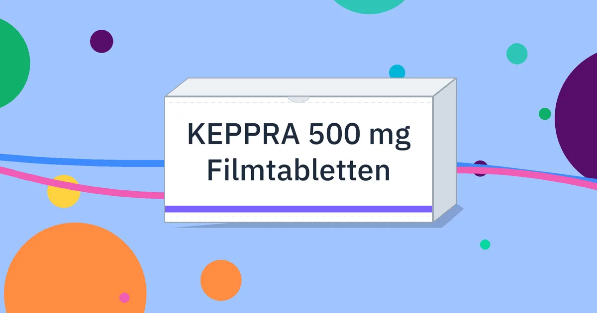 Symbolbild: Packung mit der Aufschrift KEPPRA 500 mg Filmtabletten (PZN 04259077) – Verfügbarkeit und Bezug in Apotheken in Frankfurt am Main