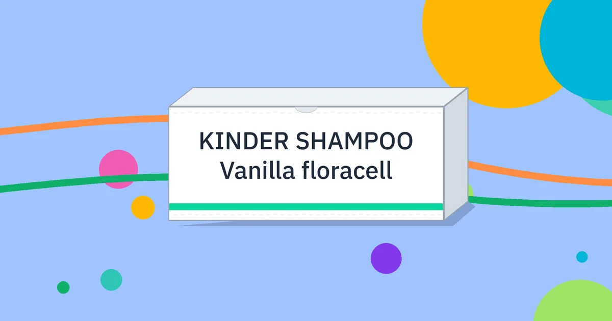 Symbolbild: Packung mit der Aufschrift KINDER SHAMPOO Vanilla floracell (PZN 04677320) – Verfügbarkeit und Bezug in Apotheken in Frankfurt am Main
