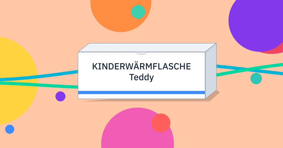 Symbolbild: Packung mit der Aufschrift KINDERWÄRMFLASCHE Teddy (PZN 09927000) – Verfügbarkeit und Bezug in Apotheken in Frankfurt am Main