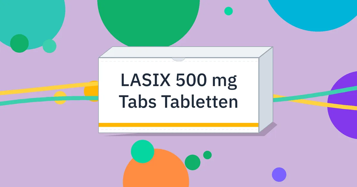 Symbolbild: Packung mit der Aufschrift LASIX 500 mg Tabs Tabletten (PZN 01463535) – Verfügbarkeit und Bezug in Apotheken in Frankfurt am Main