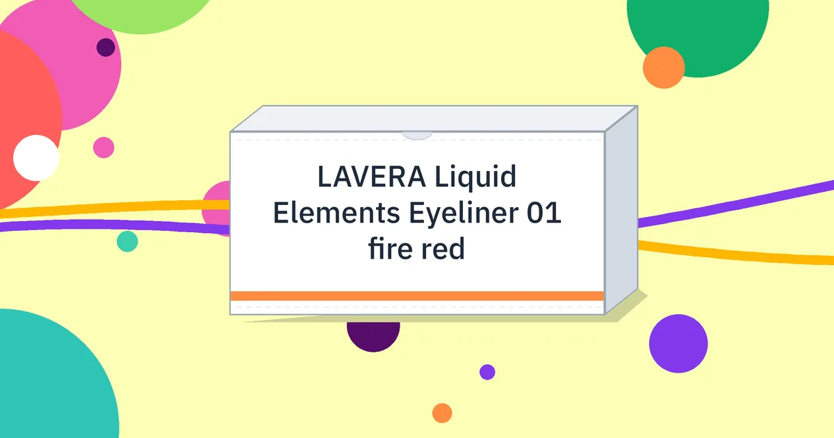 Symbolbild: Packung mit der Aufschrift LAVERA Liquid Elements Eyeliner 01 fire red (PZN 19196224) – Verfügbarkeit und Bezug in Apotheken in Frankfurt am Main