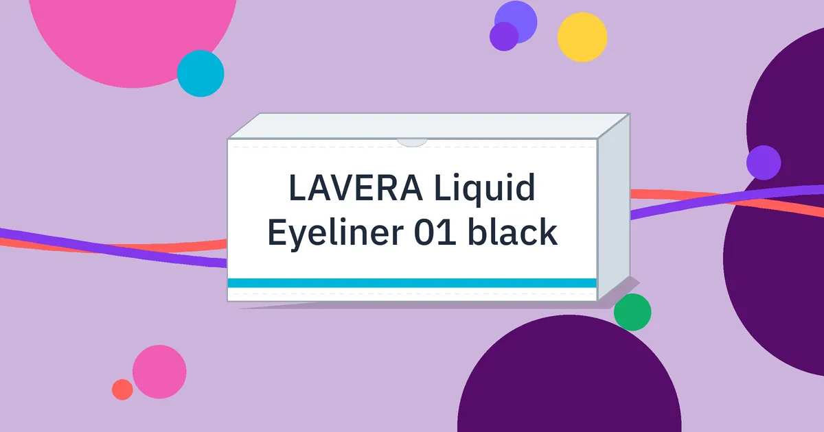 Symbolbild: Packung mit der Aufschrift LAVERA Liquid Eyeliner 01 black (PZN 14307601) – Verfügbarkeit und Bezug in Apotheken in Frankfurt am Main
