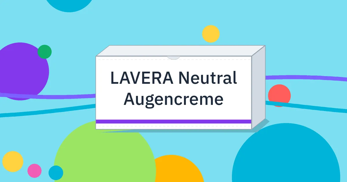 Symbolbild: Packung mit der Aufschrift LAVERA Neutral Augencreme (PZN 14024642) – Verfügbarkeit und Bezug in Apotheken in Frankfurt am Main