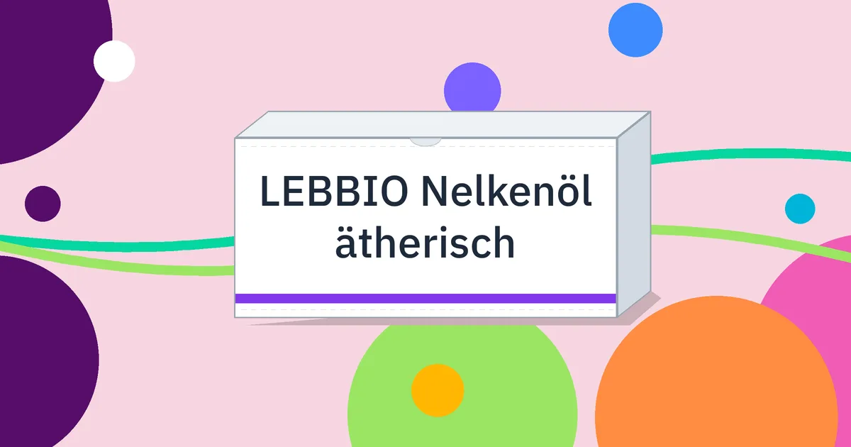 Symbolbild: Packung mit der Aufschrift LEBBIO Nelkenöl ätherisch (PZN 19408407) – Verfügbarkeit und Bezug in Apotheken in Frankfurt am Main